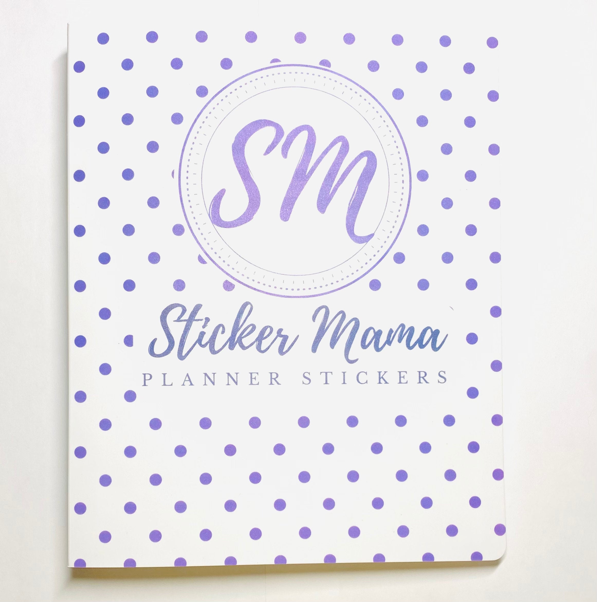 PLANNER STICKER ALBUM 8x6 - Sticker Storage - Sticker Book - Planner S ...